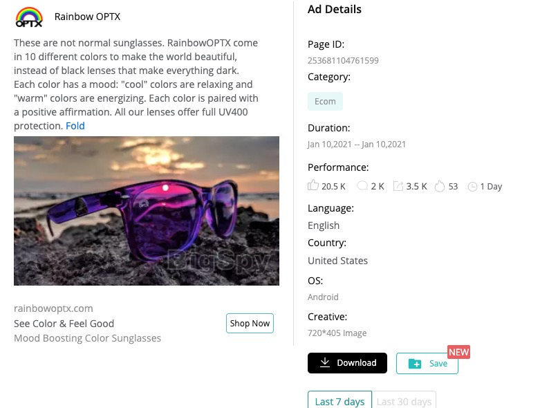 8 Tips of Sunglasses Ads to Increase Sales – BigSpy